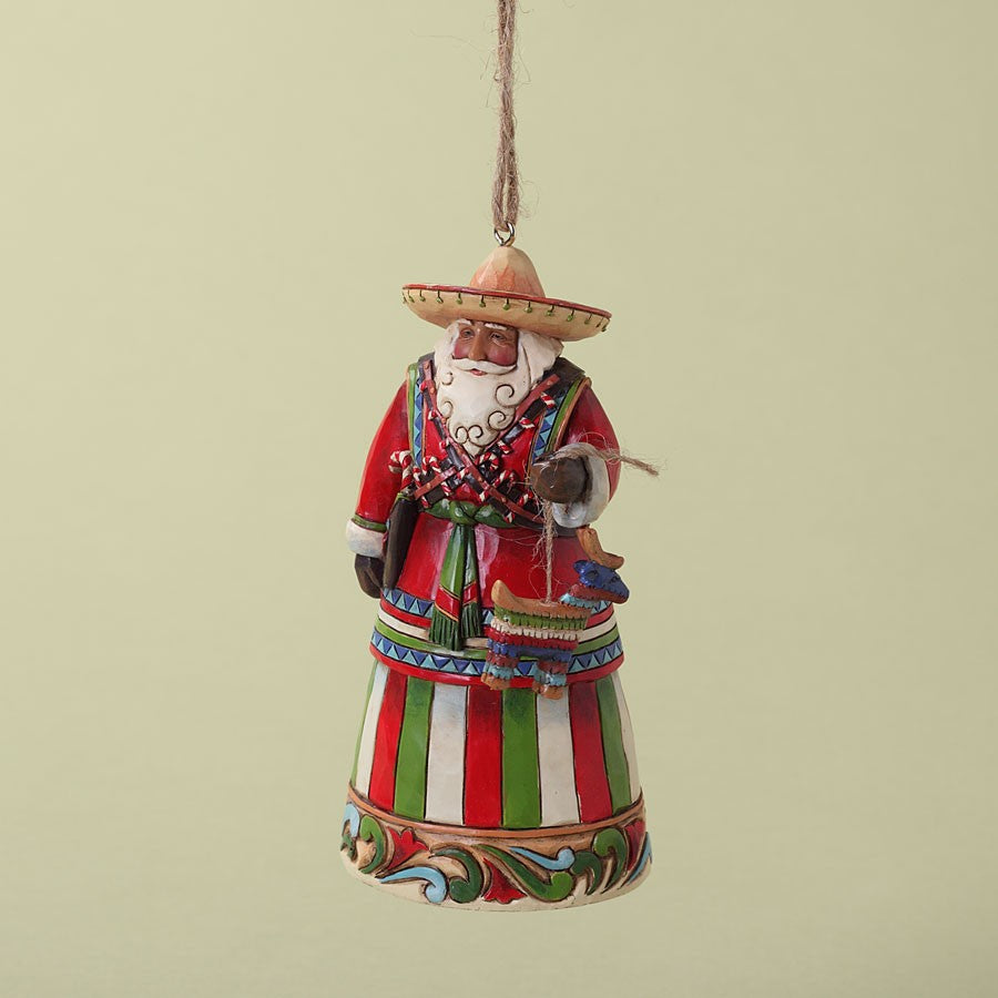 Mexican Feliz Navidad Santa Hanging Ornament – Ukrainian Treasures Studio